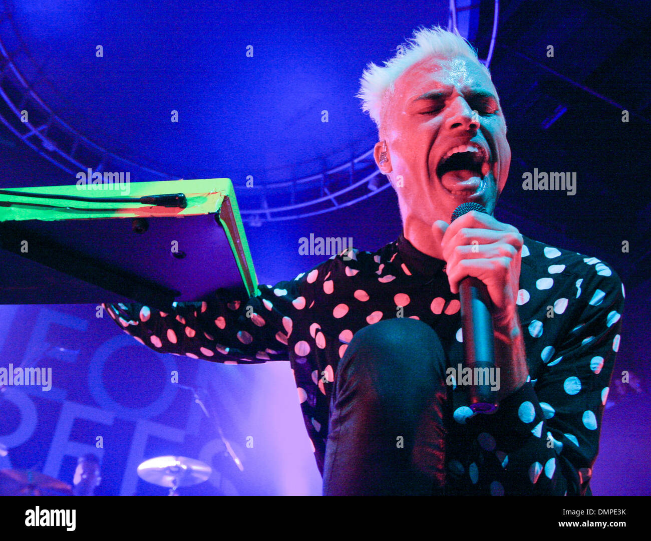 Tyler Glenn of Neon Trees performing at Nylon Summer Music Tour at ...