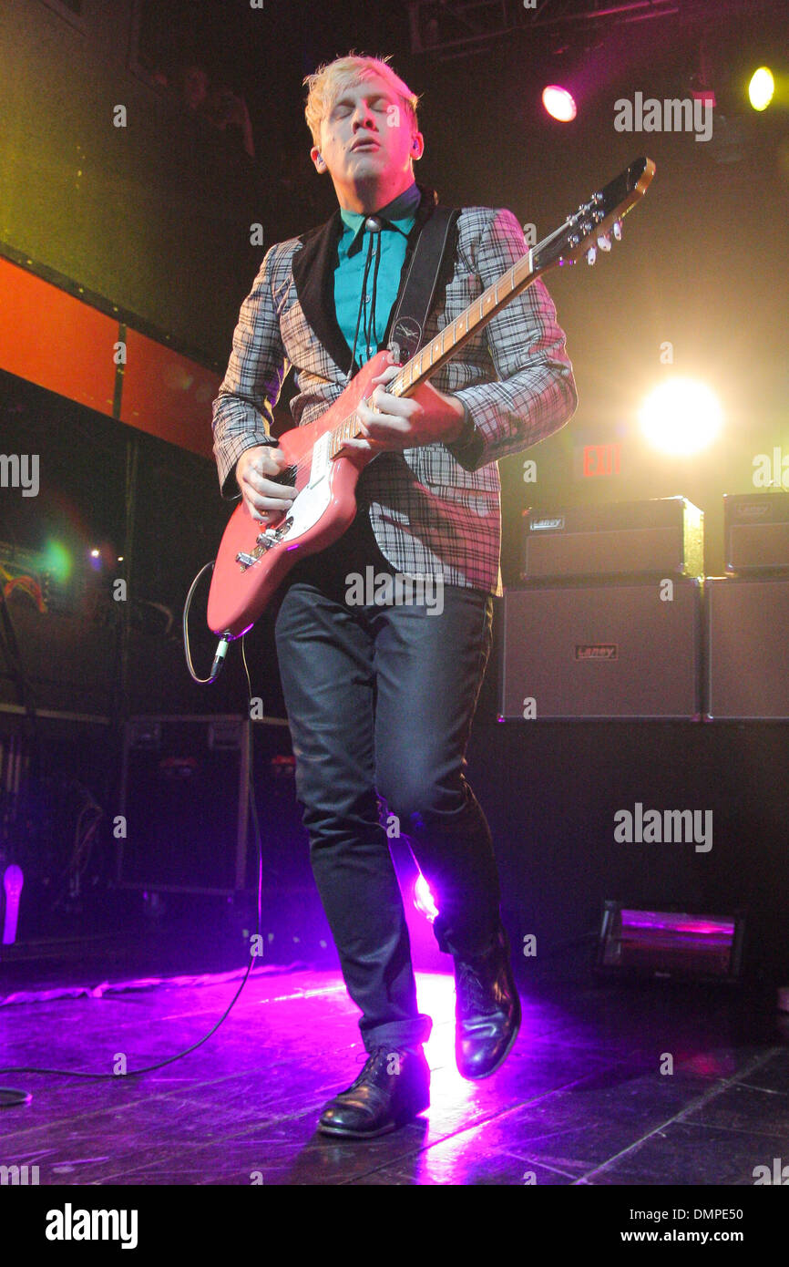 Tyler Glenn of Neon Trees performing at Nylon Summer Music Tour at ...