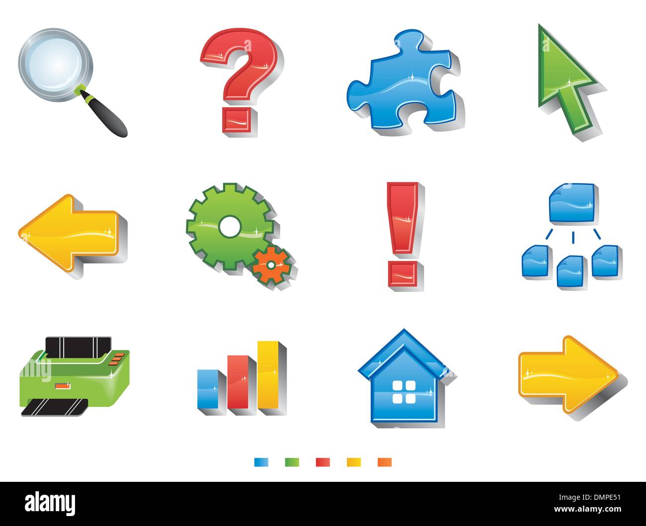 Web button 3d blue Stock Vector Images - Alamy