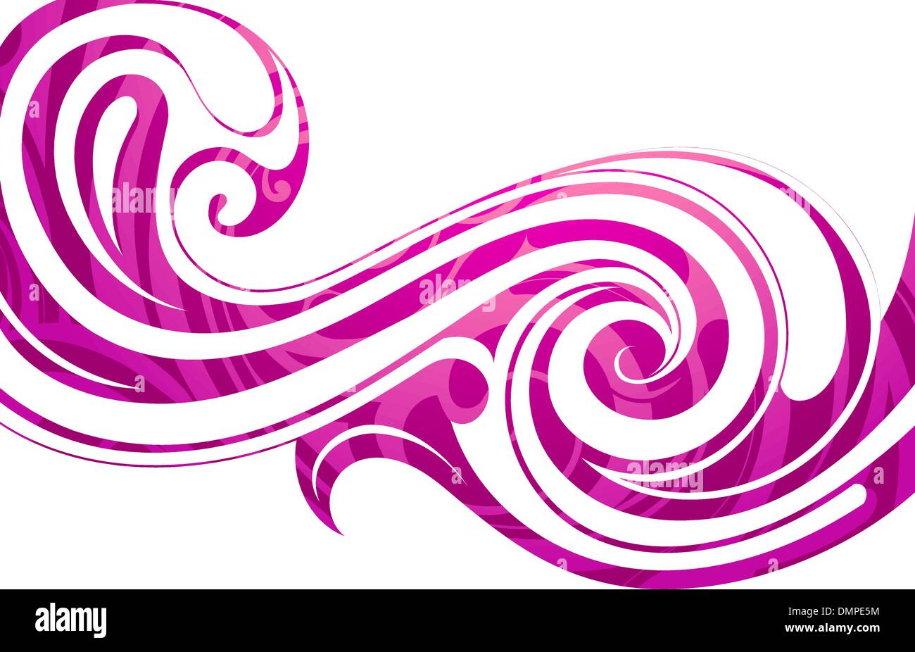 Pink wave pattern background Stock Vector Images - Alamy