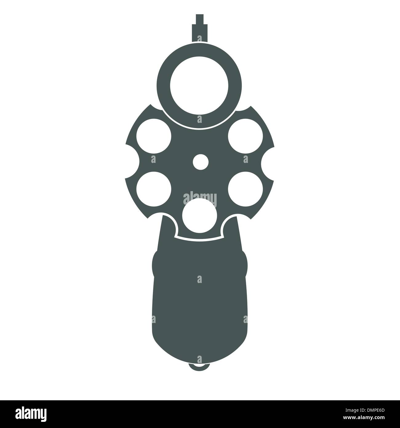 Revolver handgun ammunition front view hi-res stock photography and ...