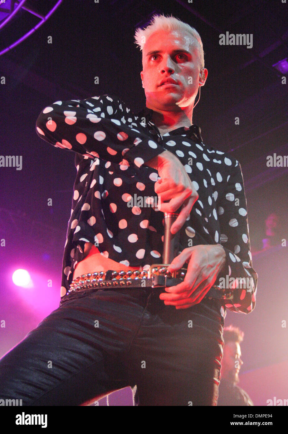 Tyler Glenn of Neon Trees performing at Nylon Summer Music Tour at ...