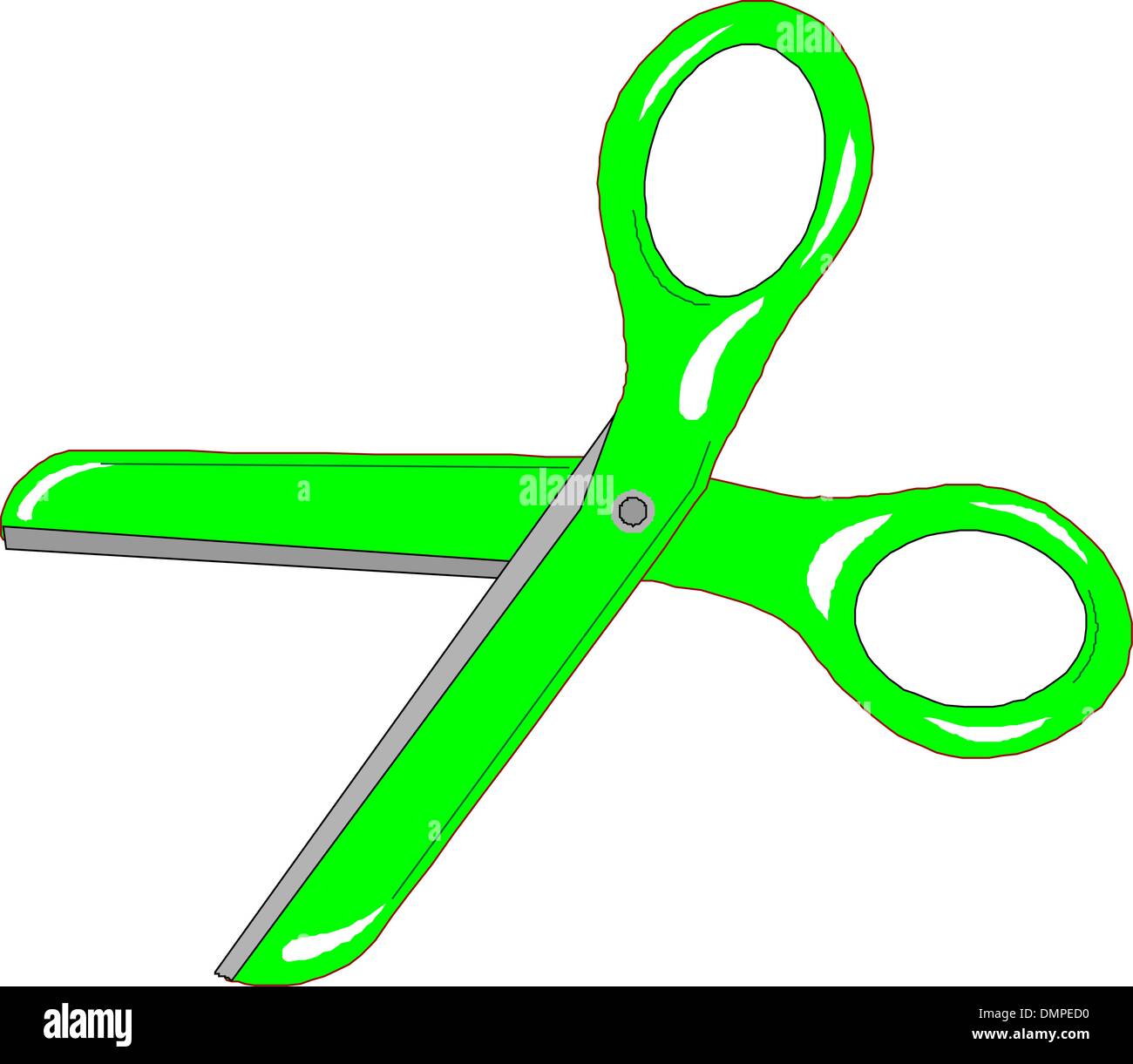 Yellow scissors Stock Vector Images - Alamy