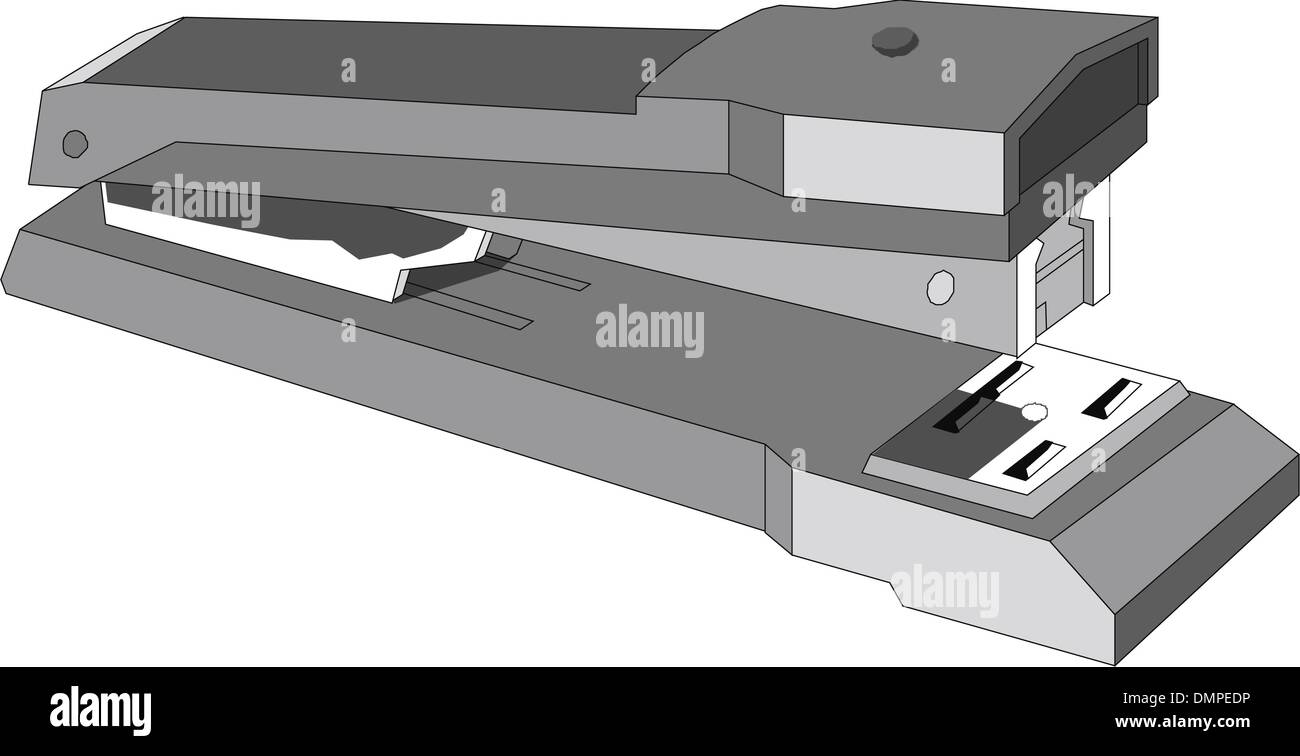 Orange stapler Stock Vector Images - Alamy