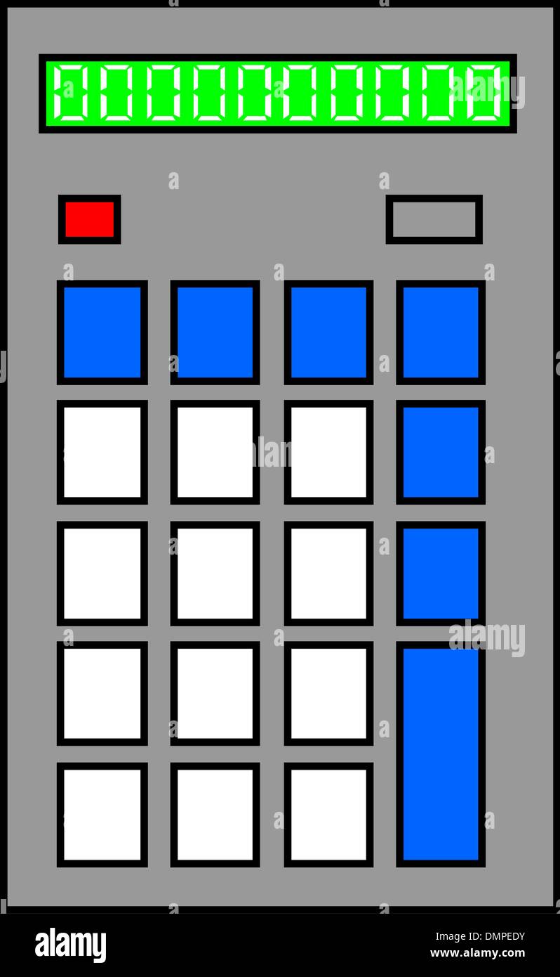 Finances calculator Stock Vector Images - Alamy