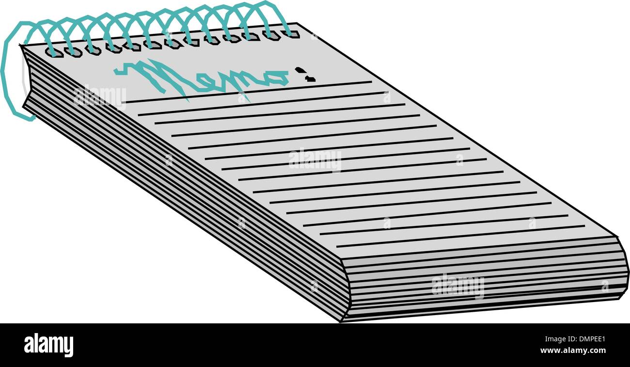 Blank white paper notebook Stock Vector Image & Art - Alamy