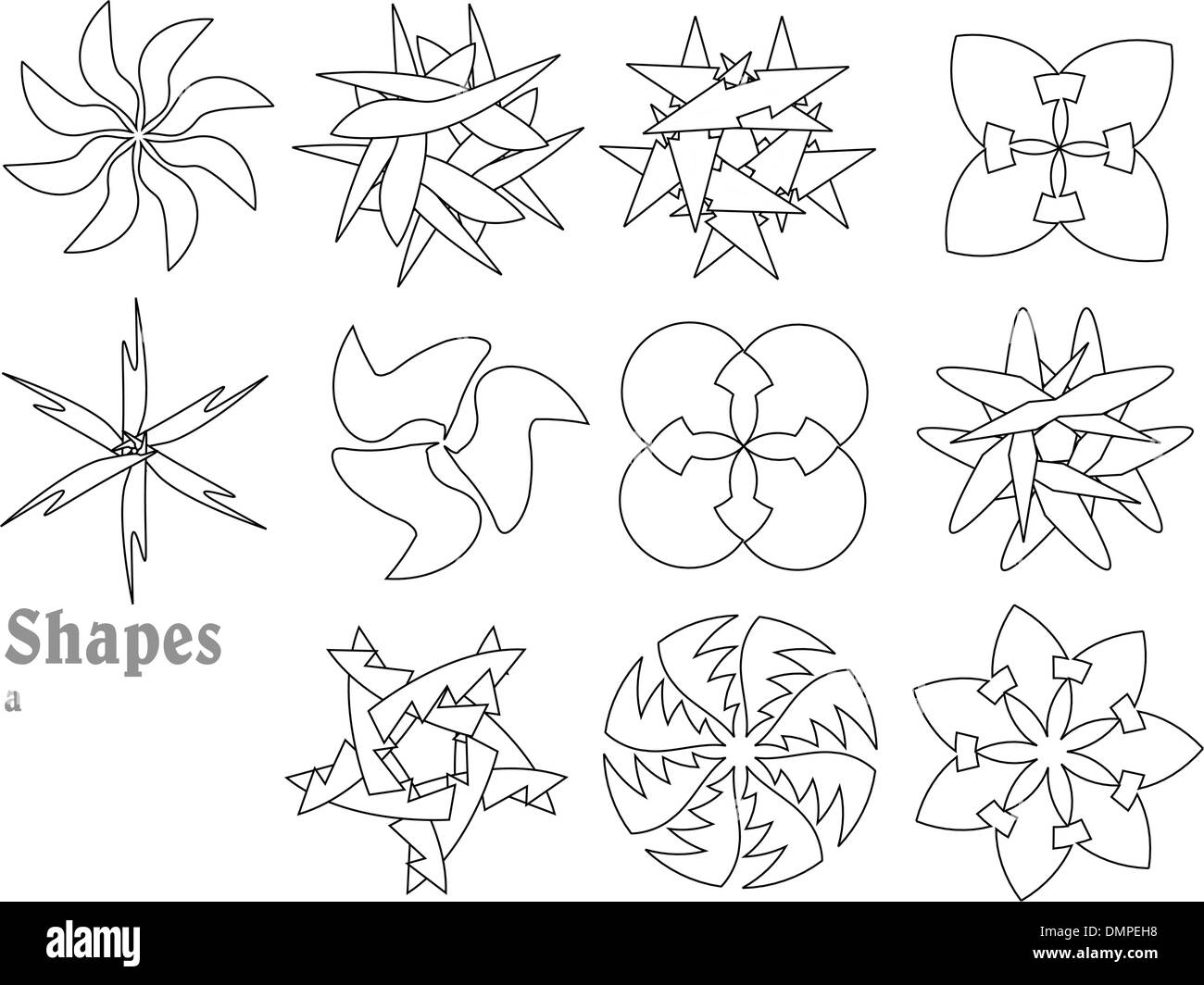 Collection of shapes and patterns Stock Vector Image & Art - Alamy