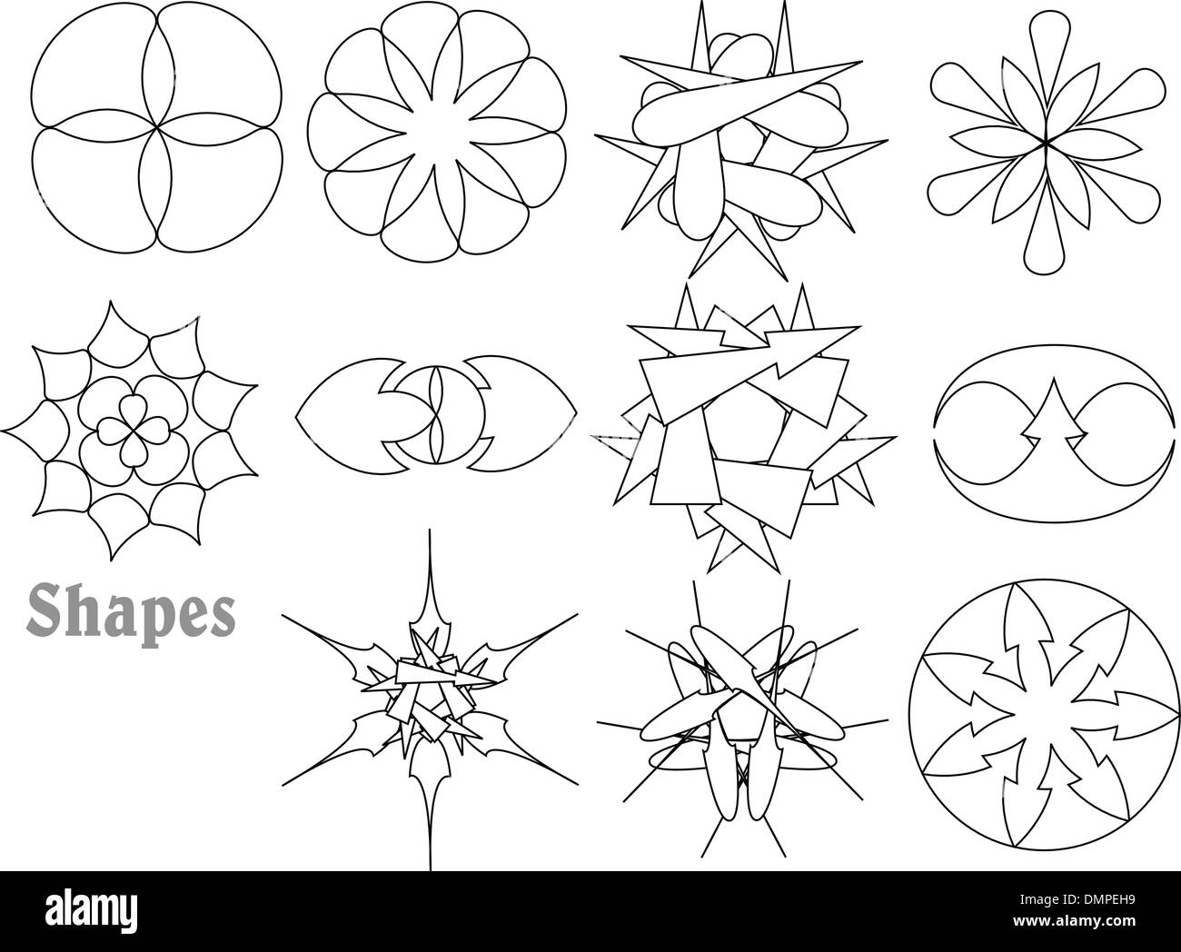 Shapes and patterns Stock Vector Images - Alamy