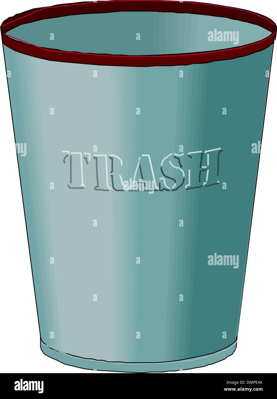 One recycle bin isolated Stock Vector Images - Alamy