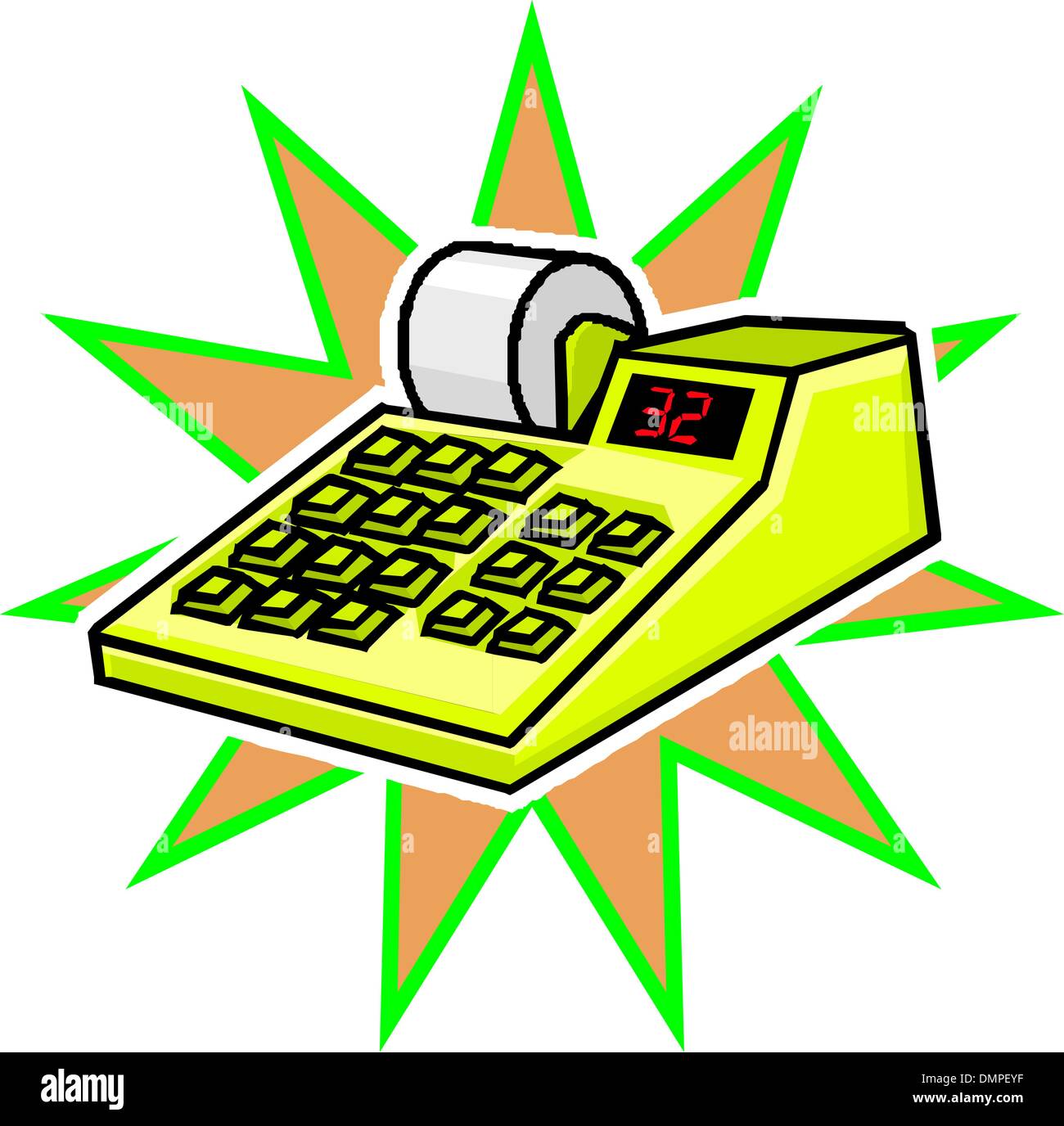 Cash till Stock Vector Images - Alamy