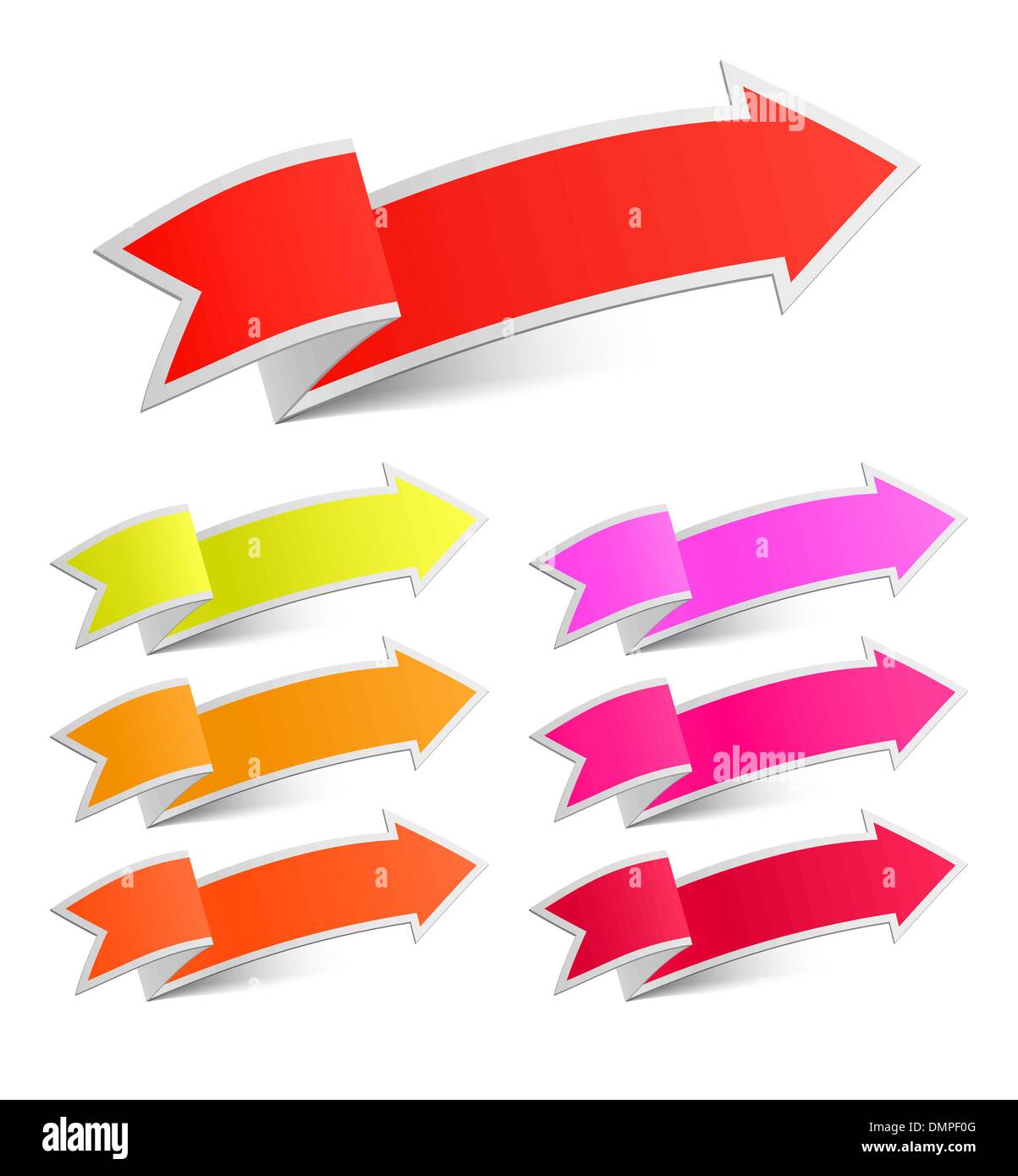 Arrow stickers hi-res stock photography and images - Alamy