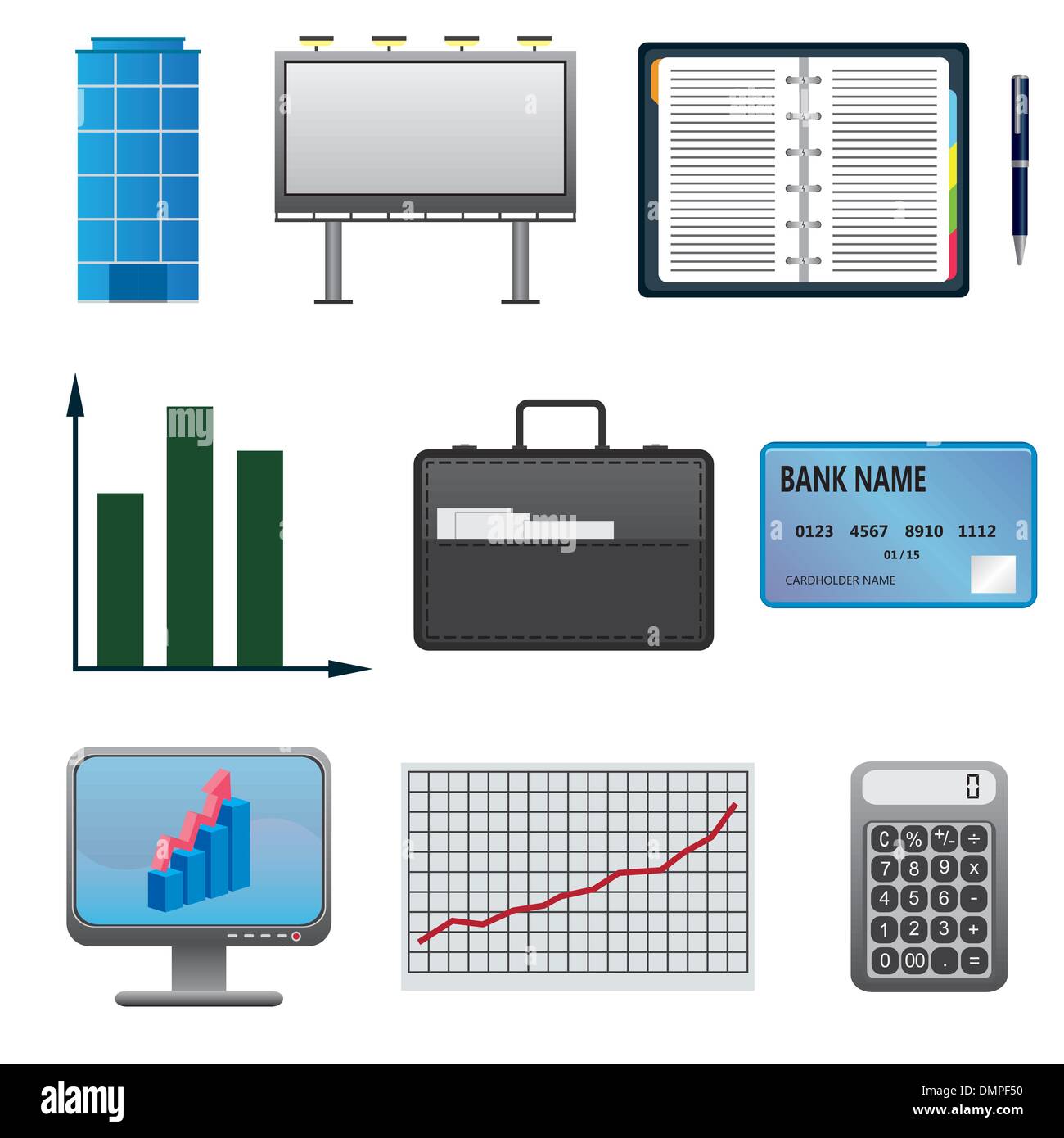 Business icons vector vectors hi-res stock photography and images - Alamy