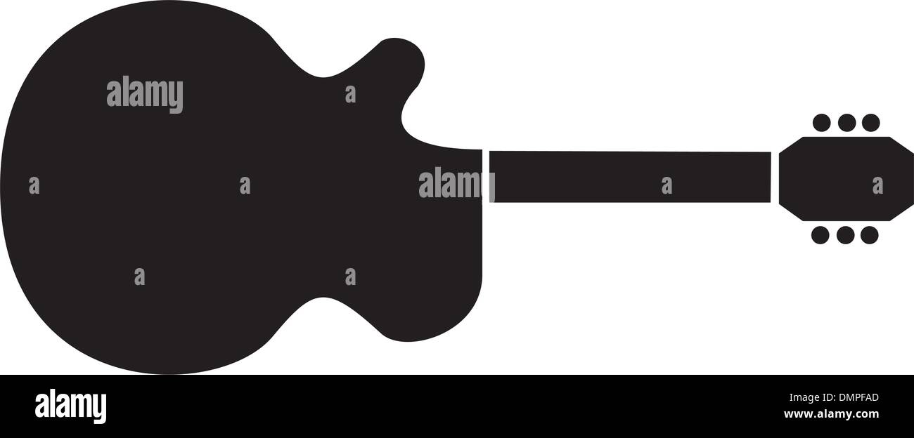 Guitar shadow Stock Vector Images - Alamy