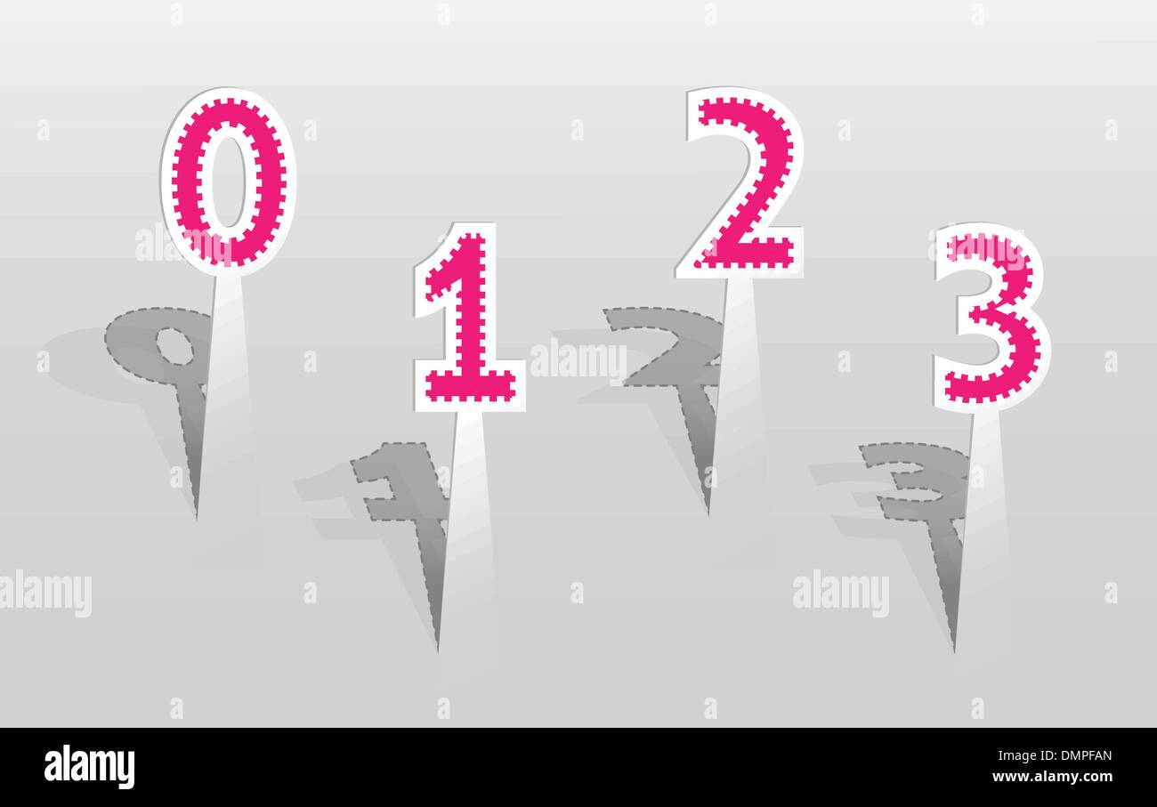 Illustration of numbers Stock Vector Image & Art - Alamy
