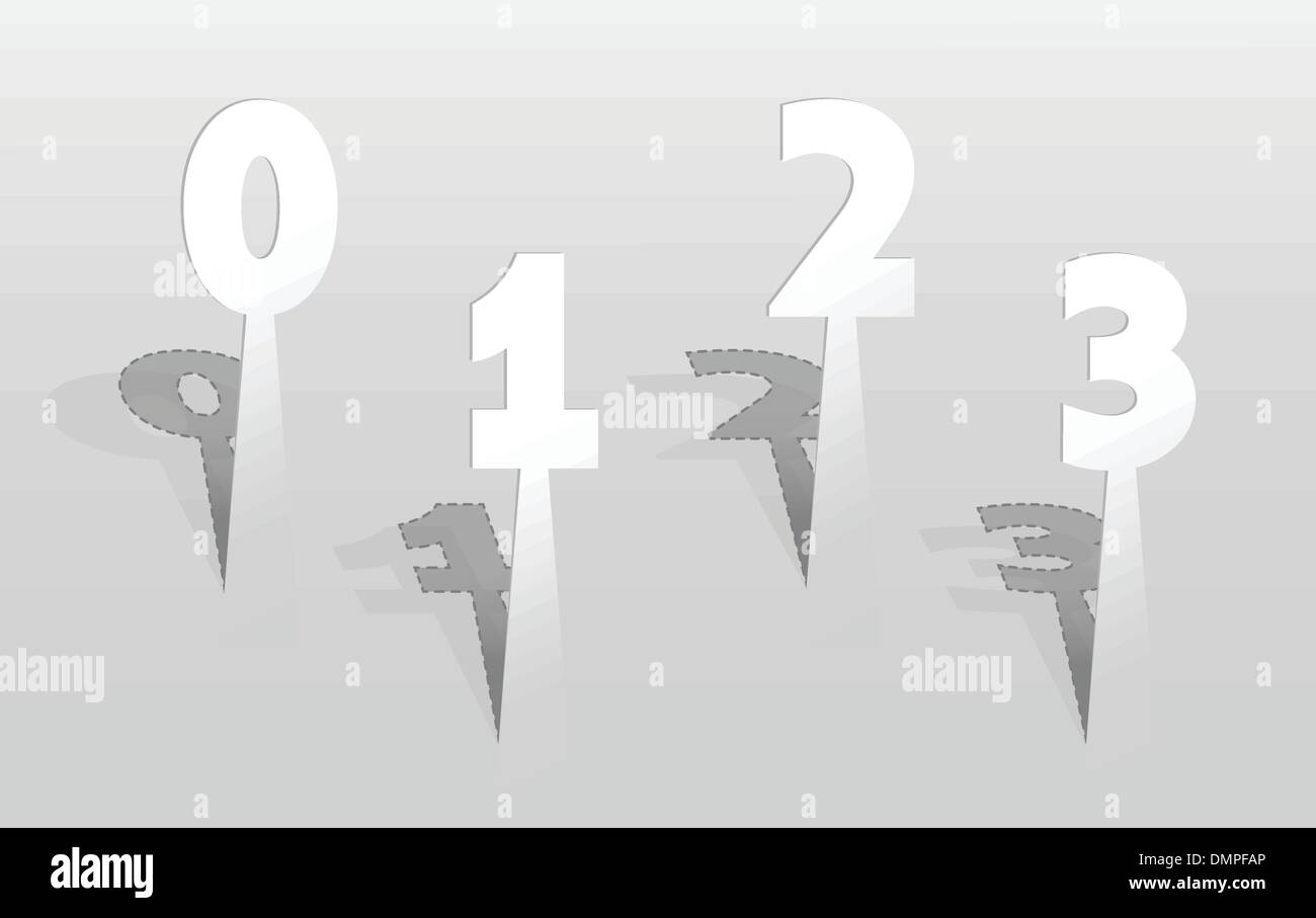 Illustration of numbers Stock Vector Image & Art - Alamy