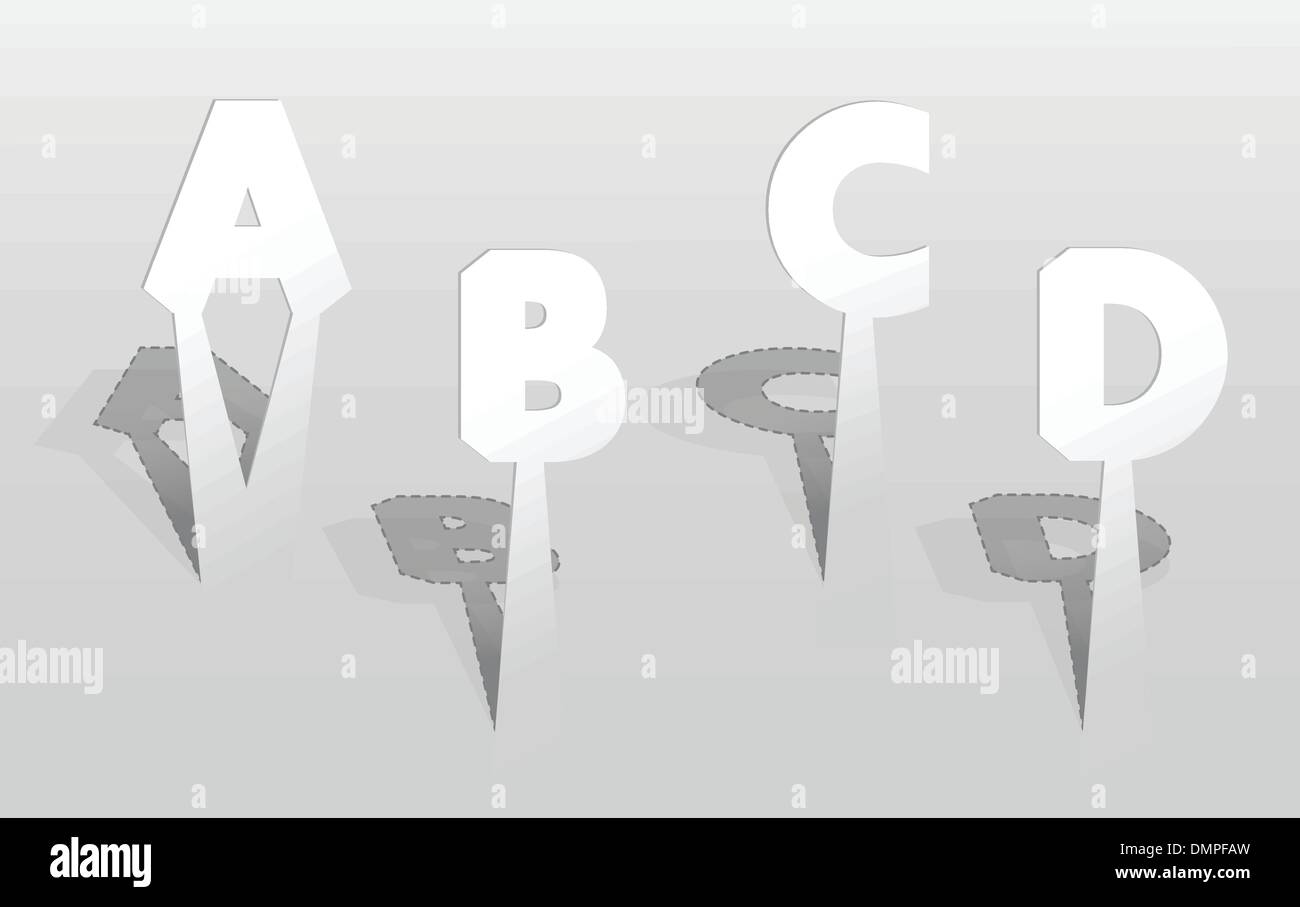 Abcd letters Stock Vector Images - Alamy
