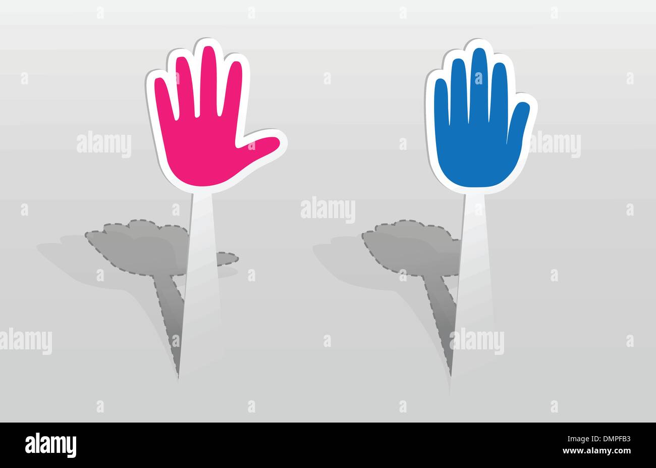 Hand gesture sticker hi-res stock photography and images - Alamy