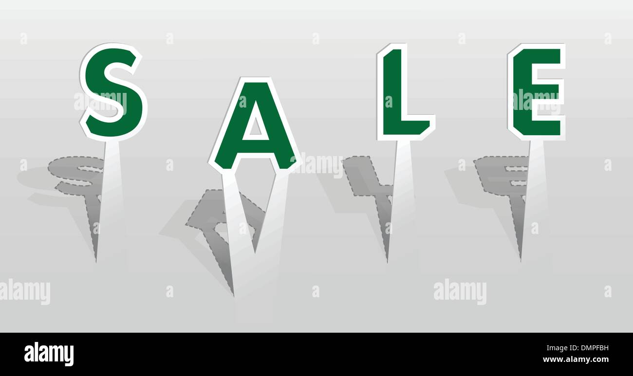 Illustration of sale word Stock Vector Image & Art - Alamy