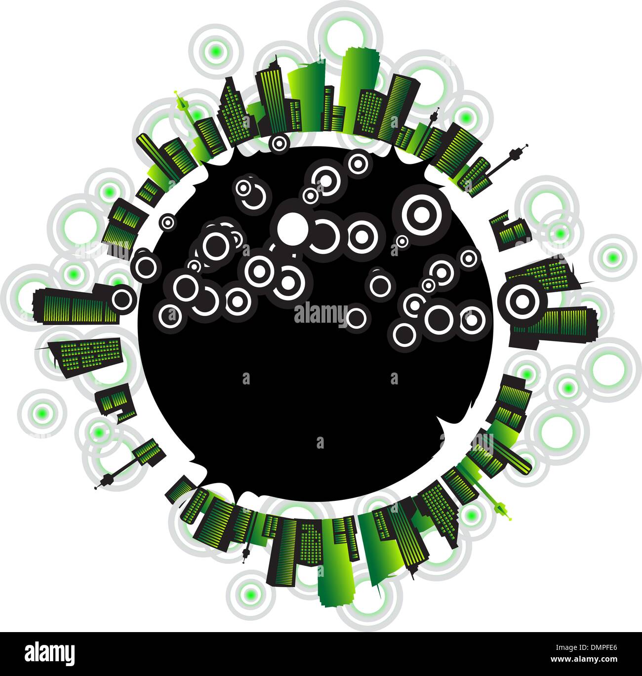 Cityscape, urban frame, with place for your text Stock Vector Image ...