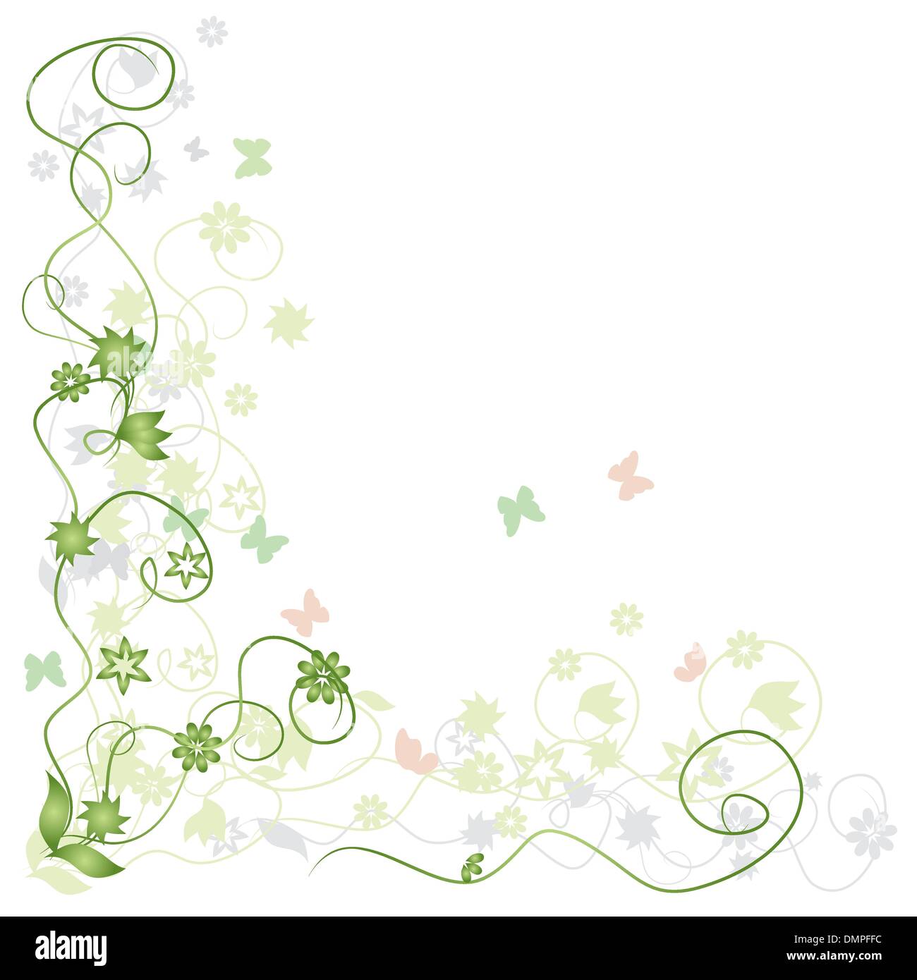 Floral frame green Stock Vector Image & Art - Alamy