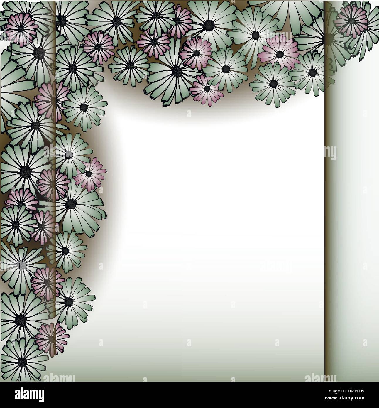 colorful flower with shadow background Stock Vector Image & Art - Alamy