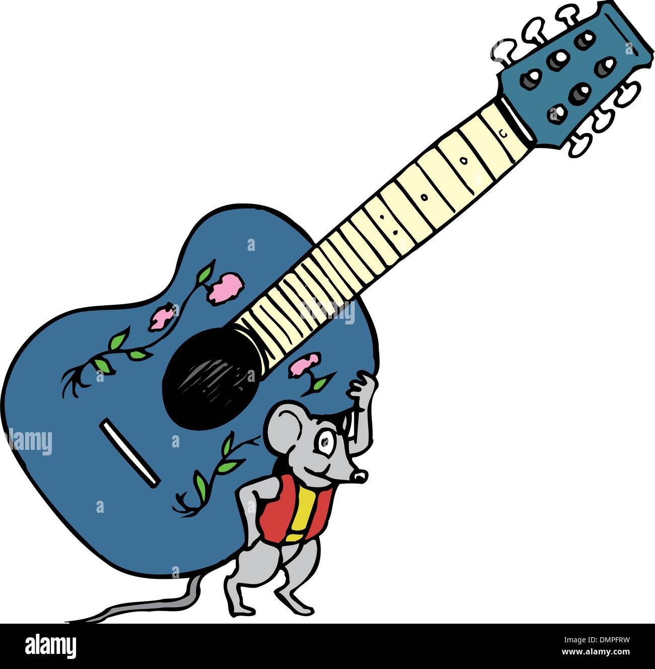 Cartoon images guitar hi-res stock photography and images - Alamy