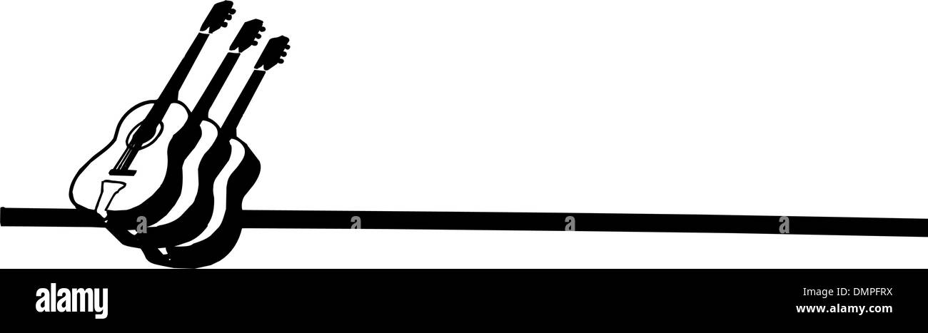 Cartoon musical instruments guitars Stock Vector Images - Alamy