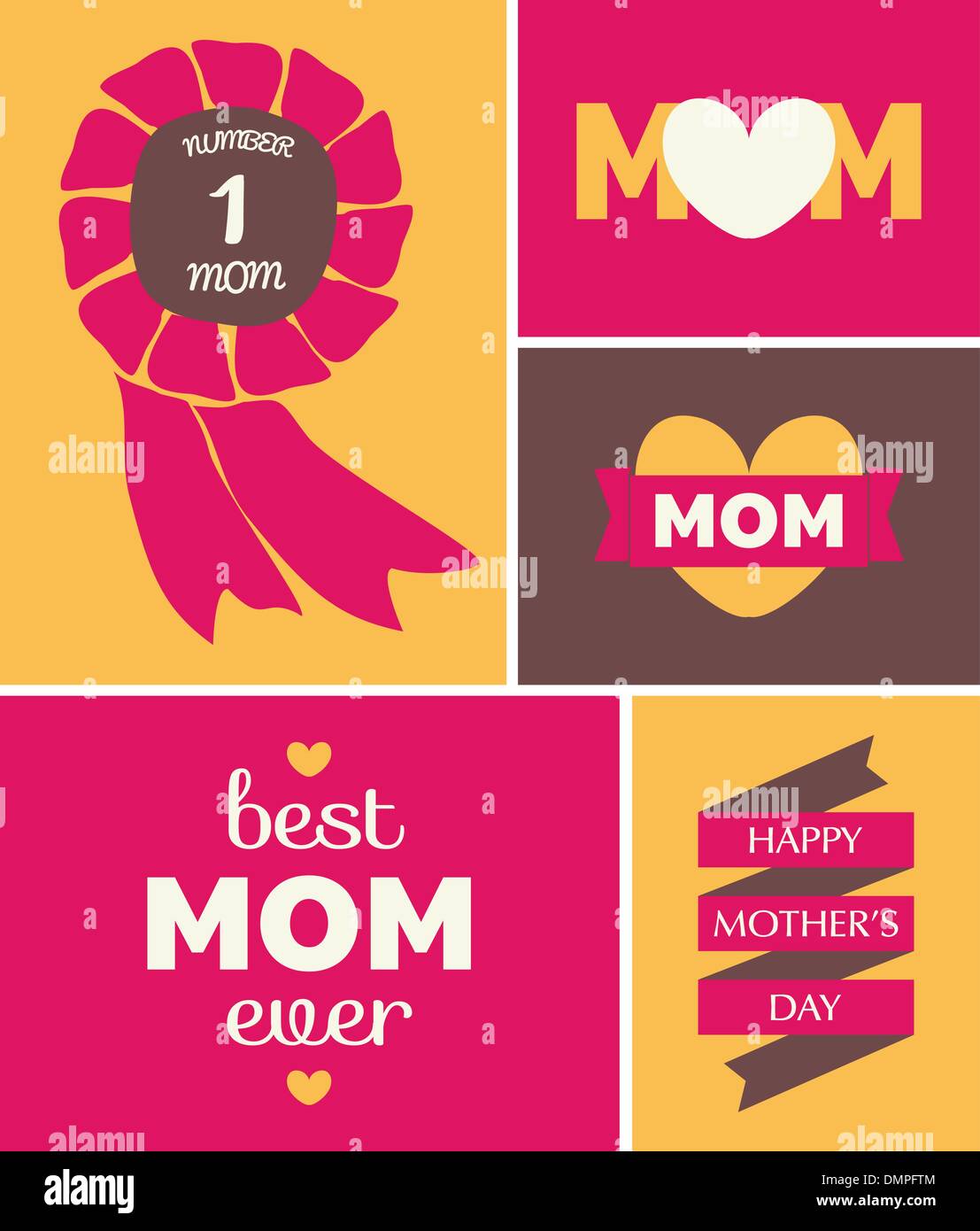 Mothers Day Greeting Card Stock Vector Image And Art Alamy