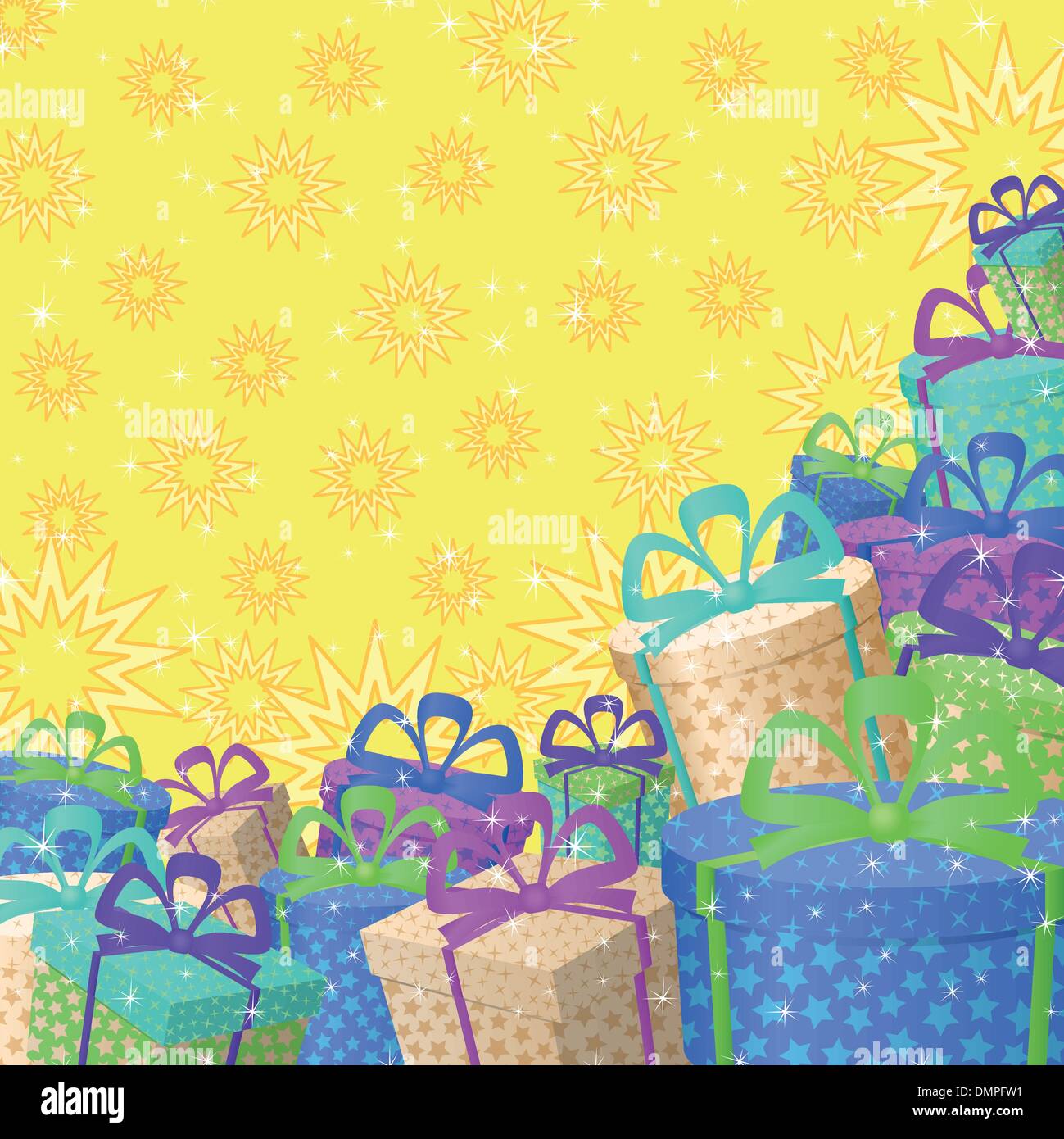 Celebration background gift boxes Stock Vector Images - Alamy