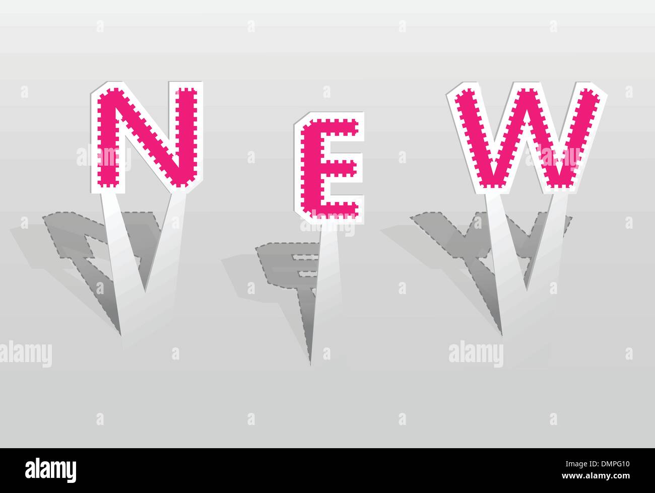 Illustration of NEW letters Stock Vector Image & Art - Alamy