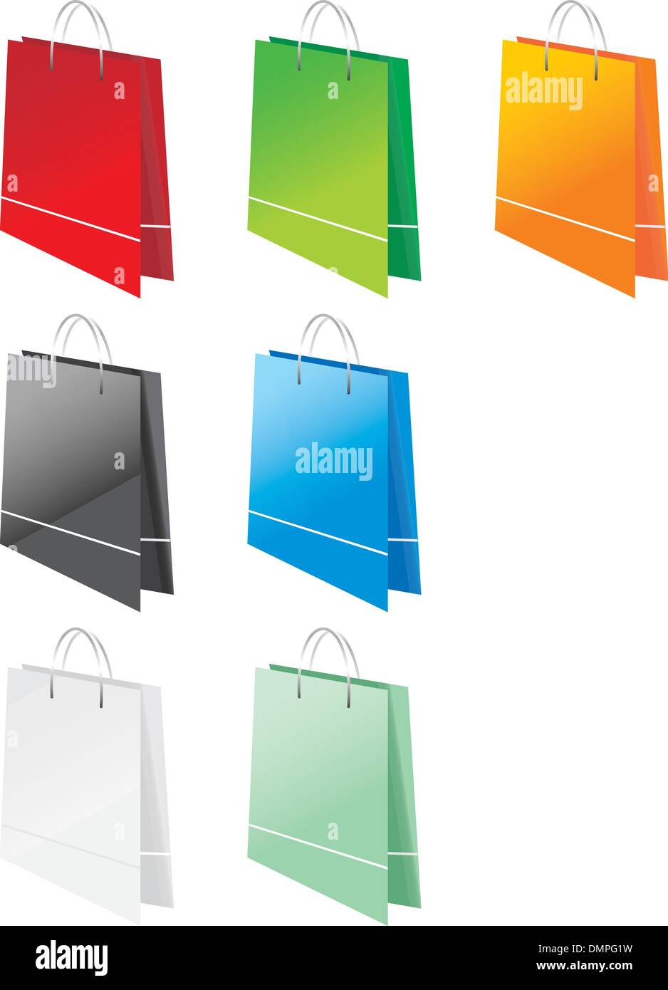 Shopping bags of different colors Stock Vector Image & Art - Alamy