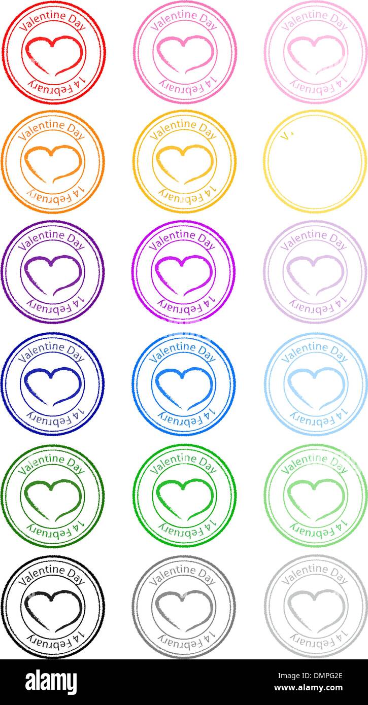 Postage stamp heart hi-res stock photography and images - Alamy