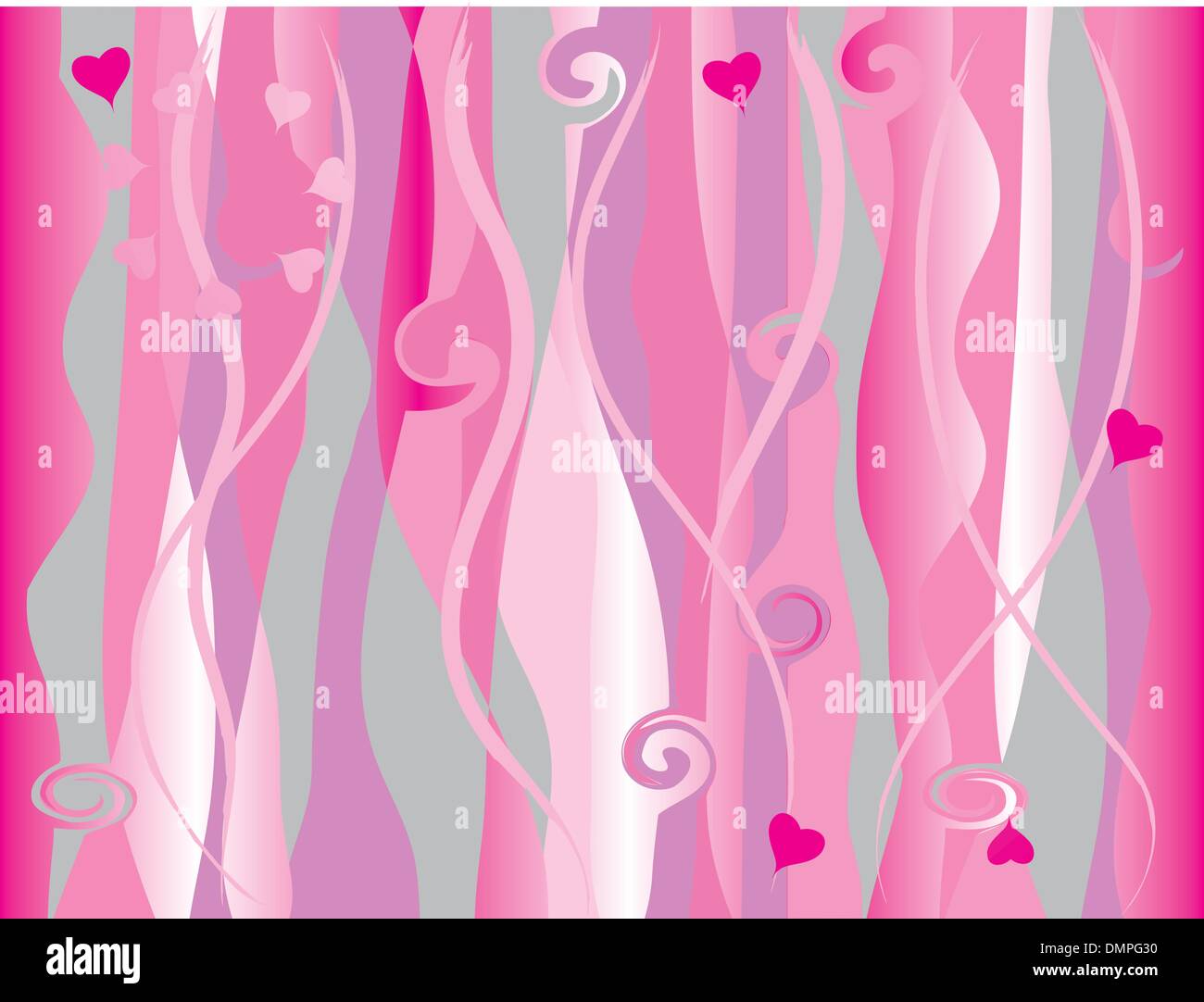 Abstract valentine background, waves and strips Stock Vector Image ...