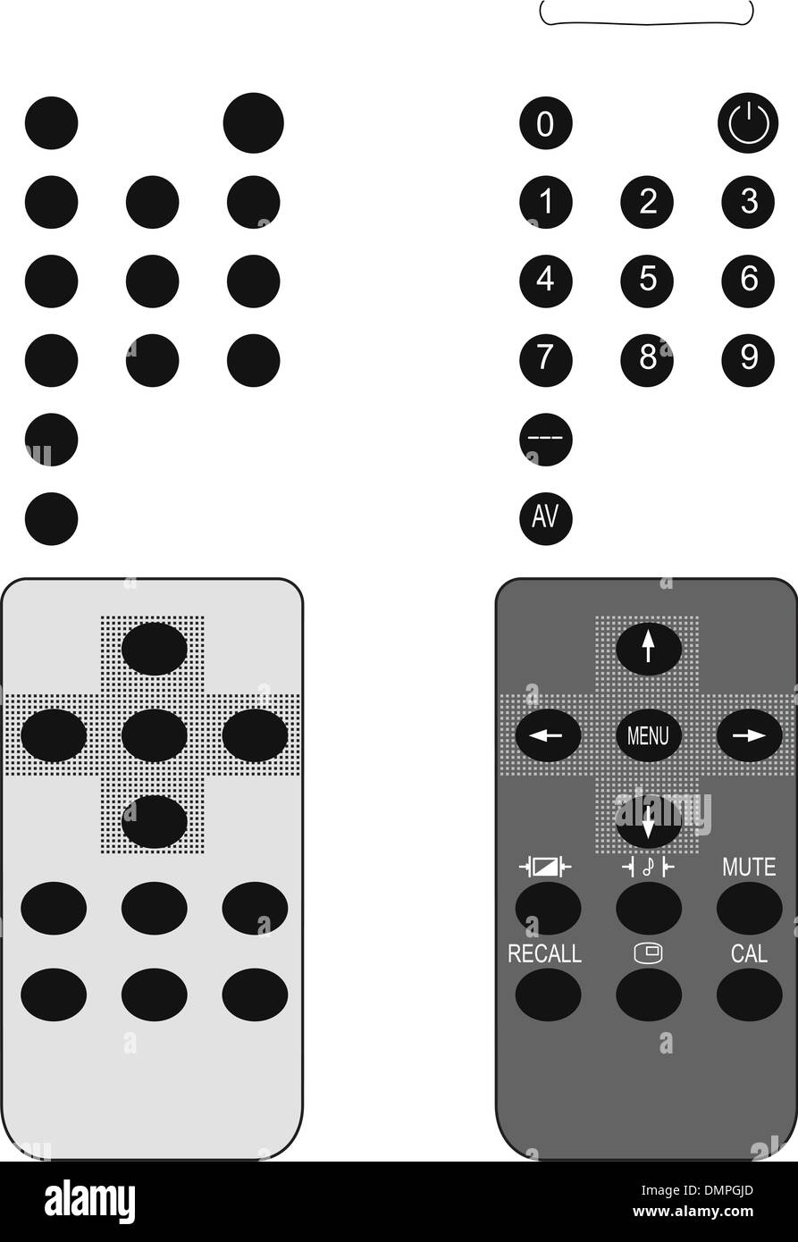 Remote control the TV Stock Vector Image & Art - Alamy