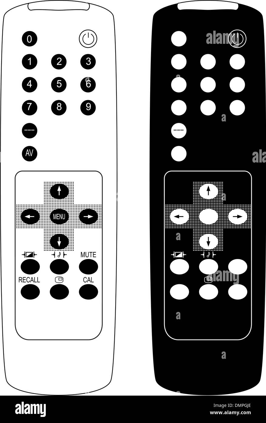 Remote control the TV Stock Vector Image & Art - Alamy