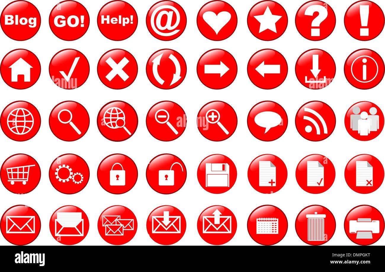 Set zoom icons hi-res stock photography and images - Alamy