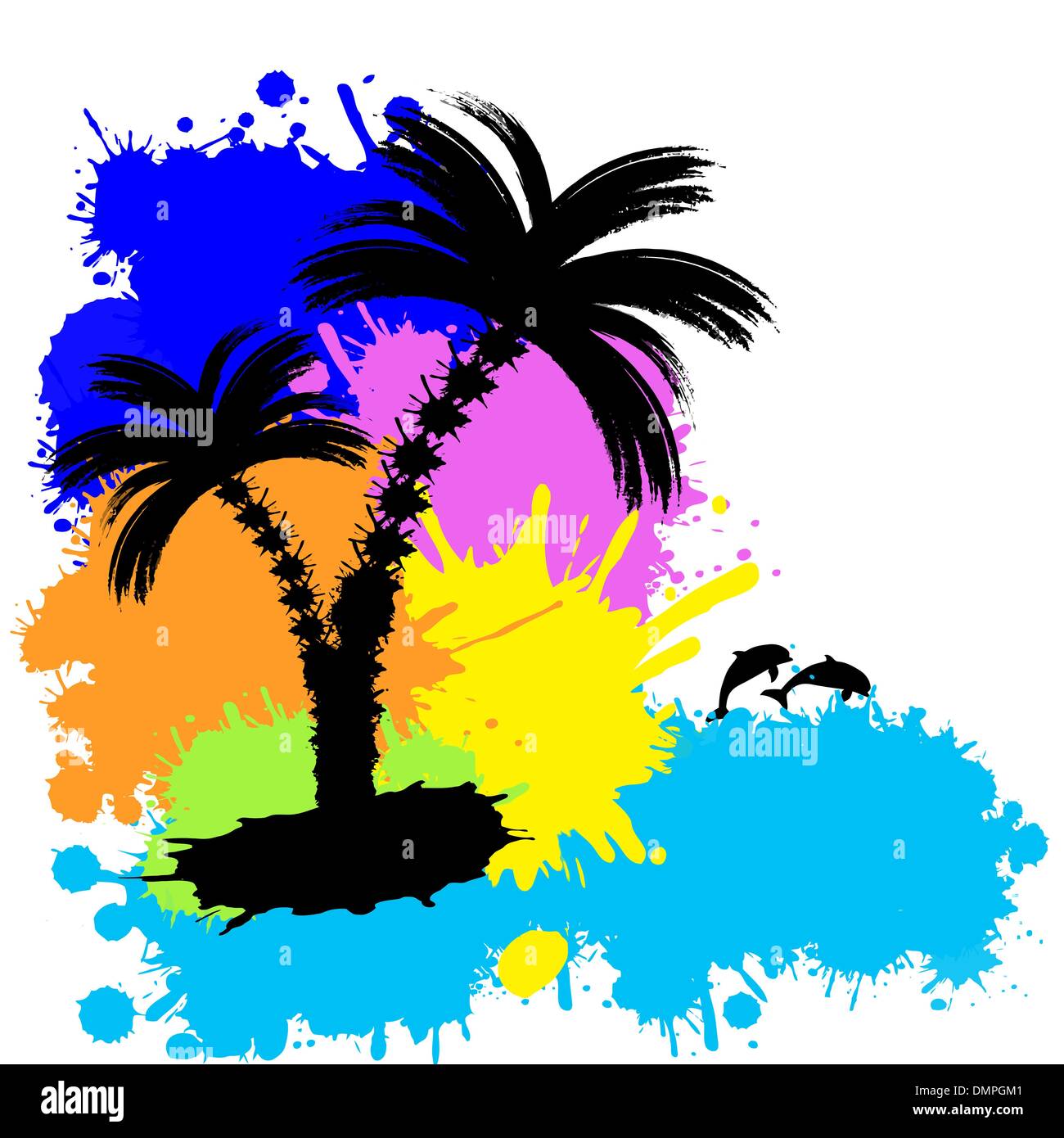 Tropical template Cut Out Stock Images & Pictures - Alamy