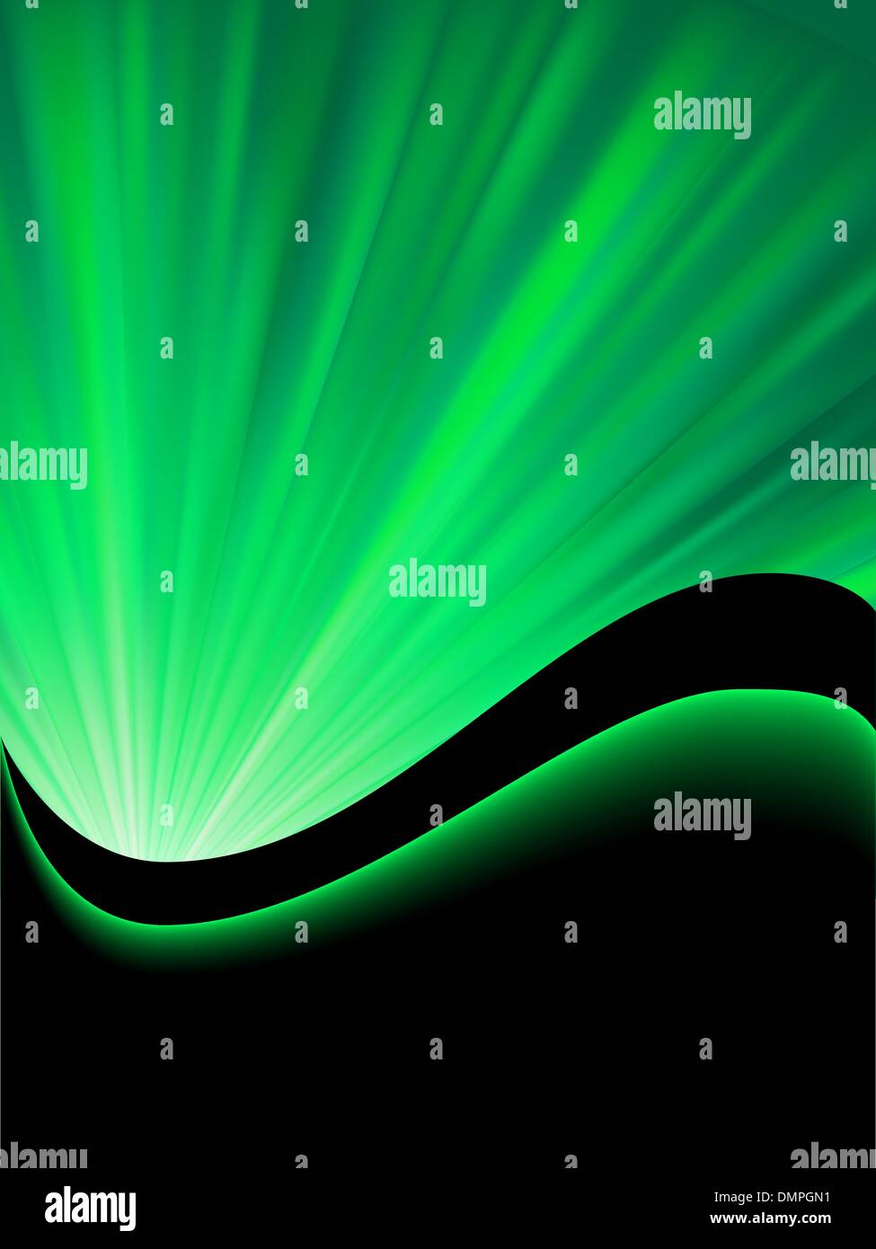 Bright blast of light on green tone. EPS 8 Stock Vector Image & Art - Alamy
