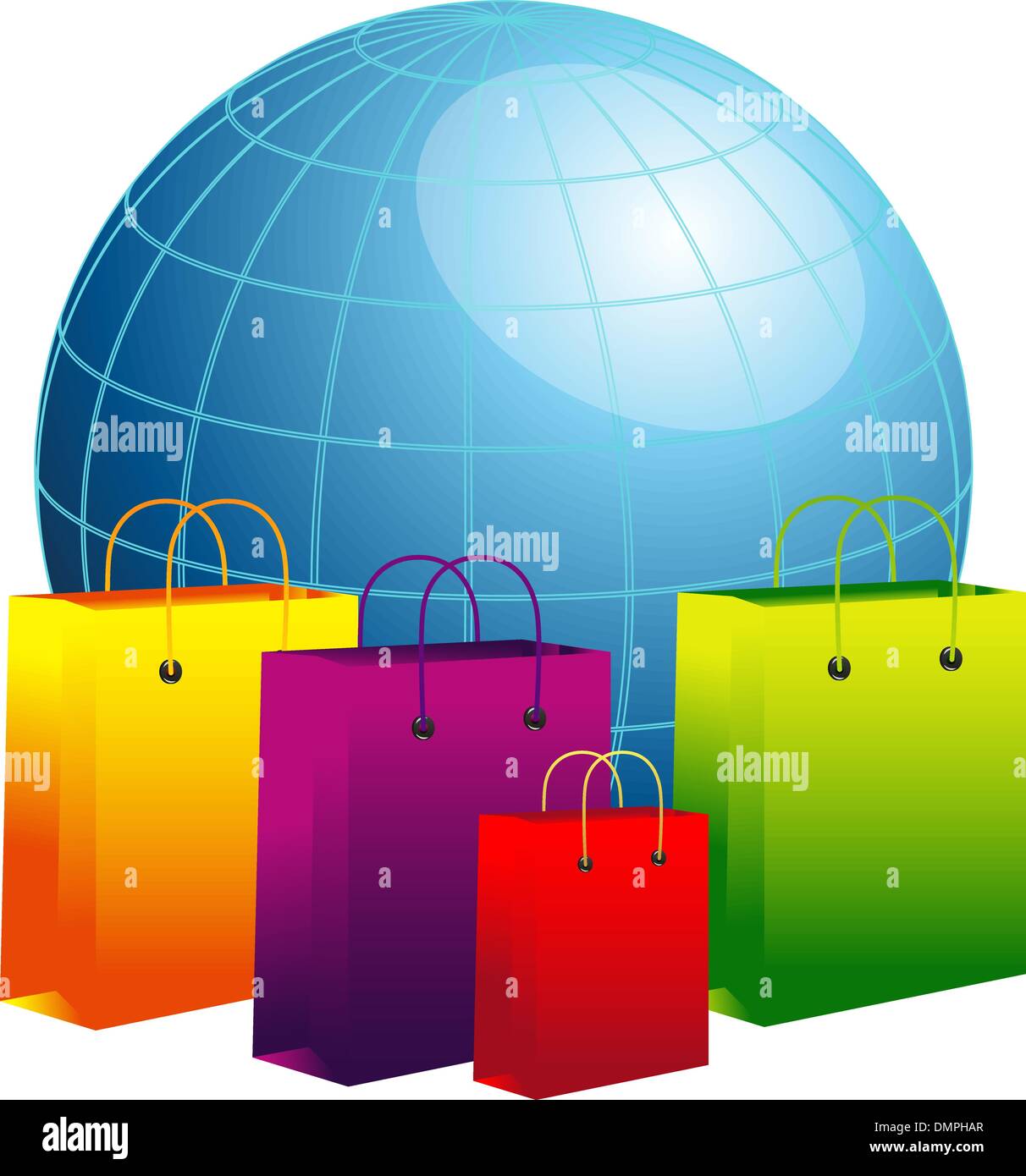 Shopping world map Stock Vector Images - Alamy