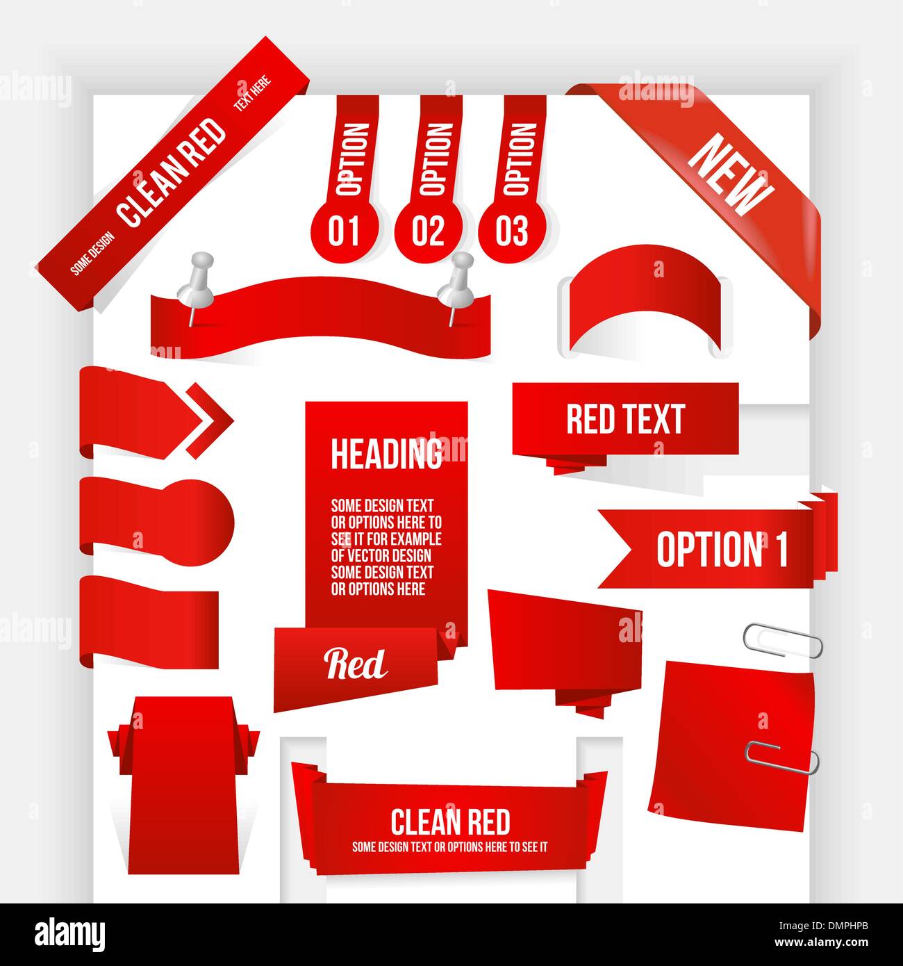 Bundle of Red Web Elements Stock Vector Image & Art - Alamy