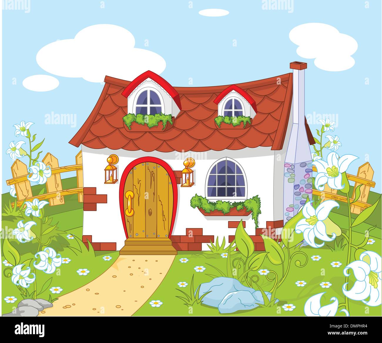 Cute little house Stock Vector Image & Art - Alamy