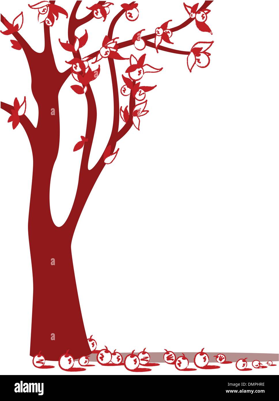 Vector apple tree Stock Vector Image & Art - Alamy