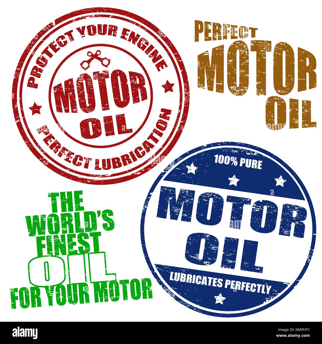 Set of motor oil stamps Stock Vector Image & Art - Alamy