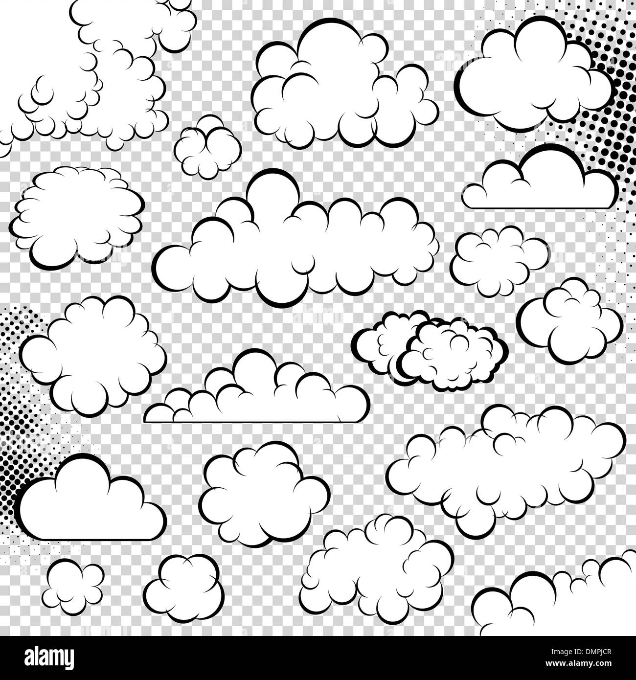 Vector clouds collection Stock Vector Image & Art - Alamy
