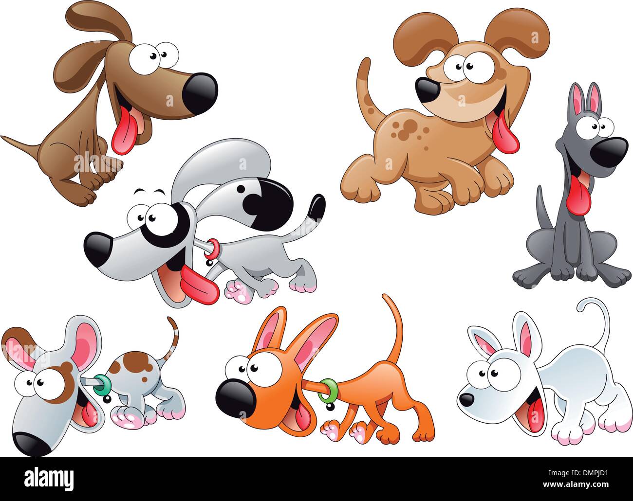 Cartoon dogs Stock Vector Images - Alamy