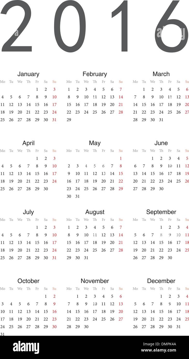 Leap 2016 Stock Vector Images - Alamy