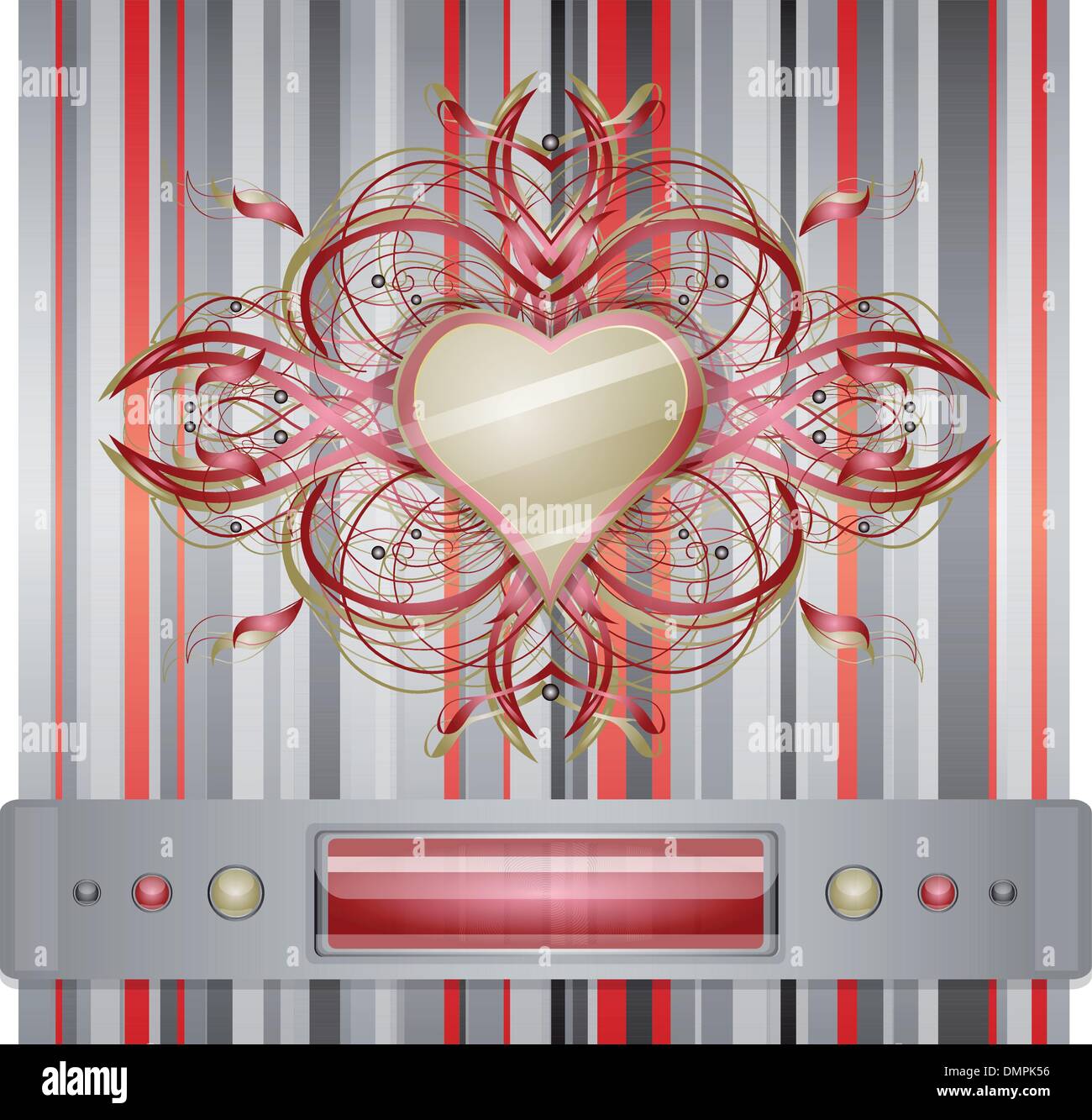 Gray heart wallpaper Stock Vector Images - Alamy