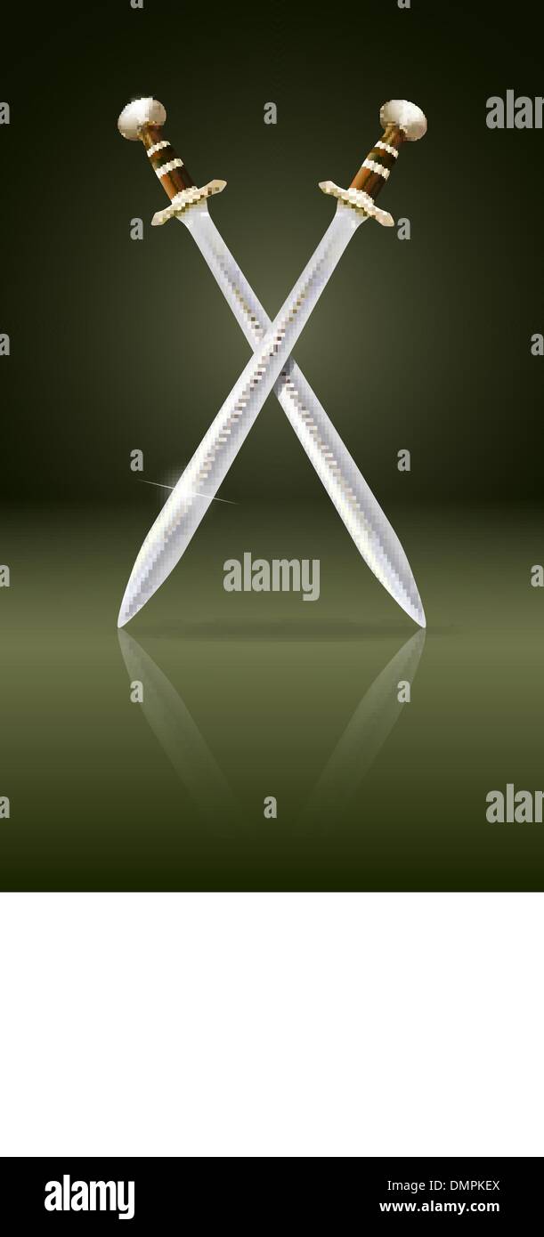 Swords fighting Stock Vector Images - Alamy