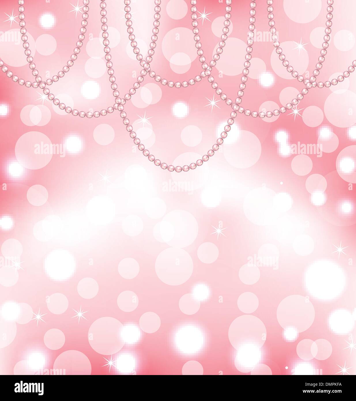 Cute pink background with pearls Stock Vector Image & Art - Alamy