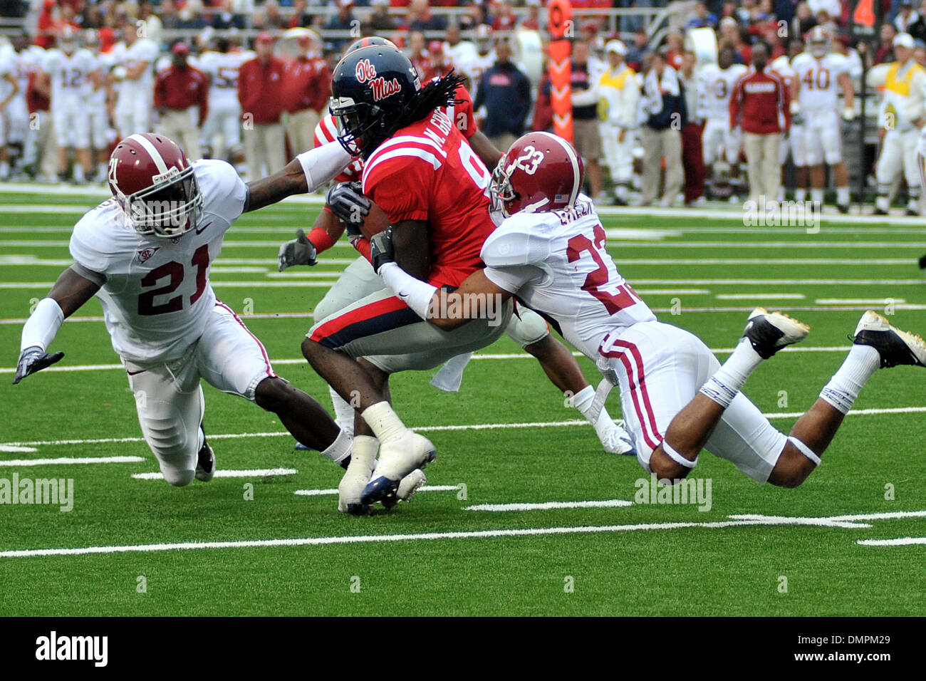Oct. 11, 2009 - Oxford, Mississippi, U.S - 10 October 2009: Ole Miss CB ...